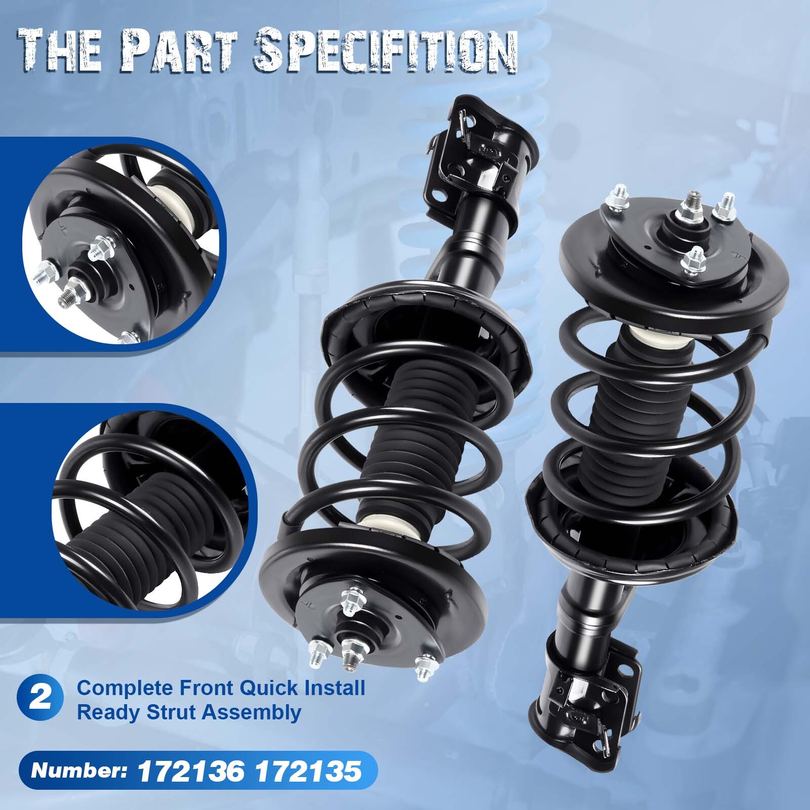 4 Pcs For 2003 - 2011 Honda Element Quick Front Struts Sway Bars ...