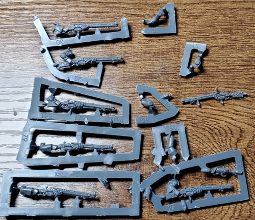 Warhammer 40k Adeptus Mechanicus Skitarii Vanguard Galvanic Rifles - 5 ...