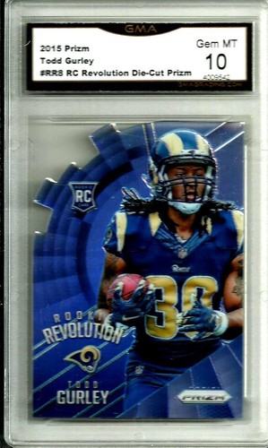 2015 Prizm Revolution Die-Cut Todd Gurley *Rookie* Gem Mint 10 Los ...
