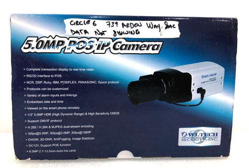 OWLTECH POINT 5.0MP POS IP CAMERA CM5092A-POS-IPC Good Offer !! | eBay Australia