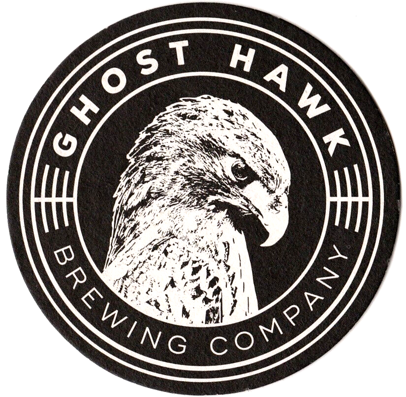 Ghost Hawk Brewing Co Beer Coaster Clifton NJ | eBay