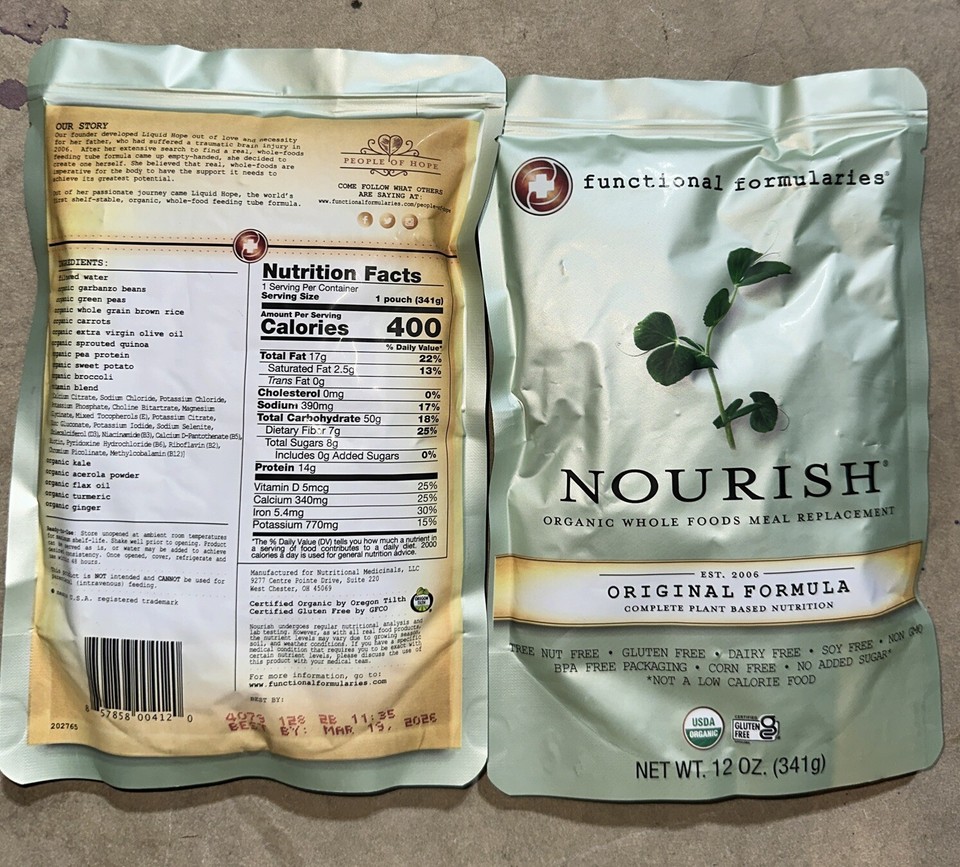nourish meal replacement- 24 Pack Box Of 12 Oz Packages | eBay