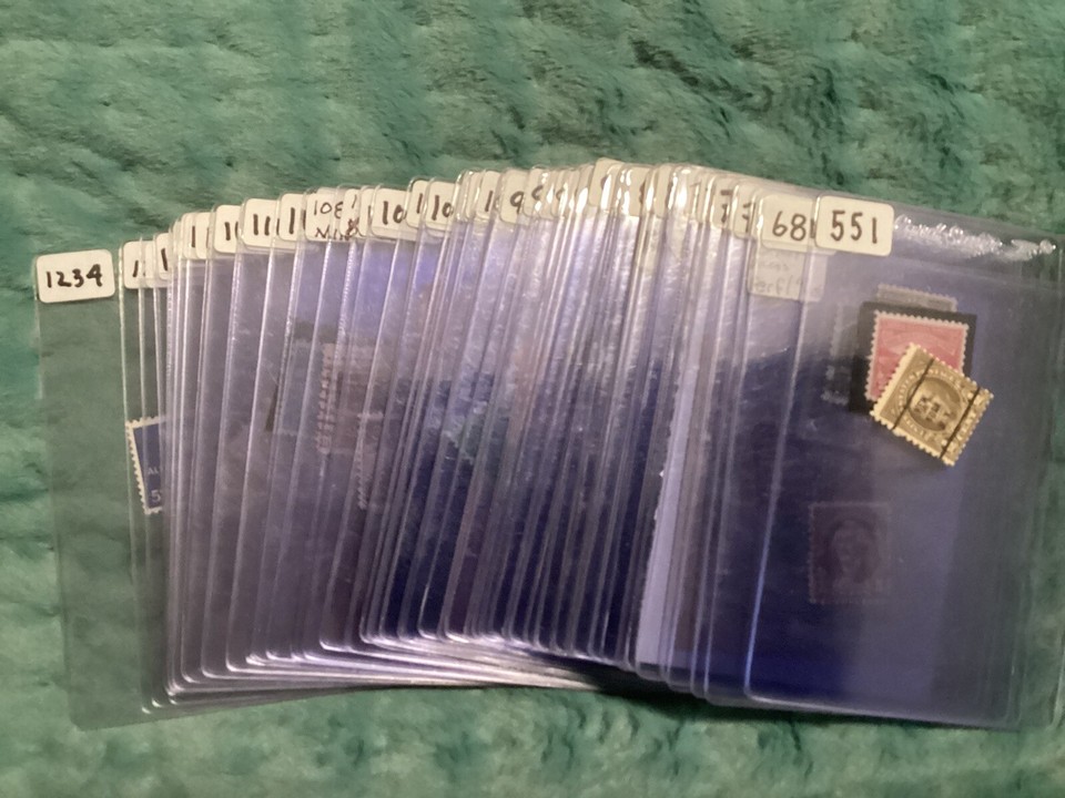 US Stamps, Lot 8 of 110 Stamps, From 551 to E-17, Used / Fine / Mint ...