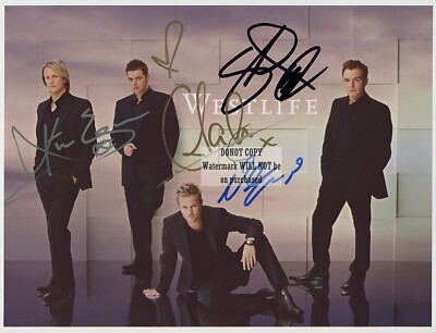 Westlife 8 x10" Autographed Signed Photo | eBay UK