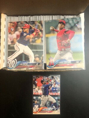 2018 Topps Update Complete Master Set 300 + All Inserts 515 cards Acuna ...