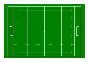 RUGBY PITCH CAKE TOPPER A4 EDIBLE ICED ICING FROSTING 7625775704132 | eBay