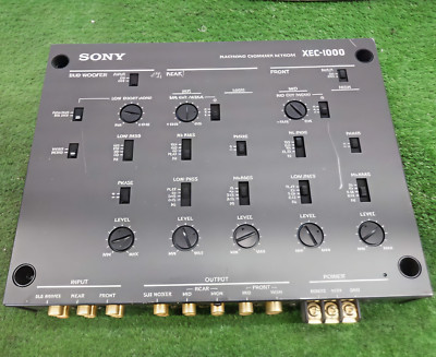 Sony XEC-1000 Used 5 Way Electronic Crossover Network Car Audio Tested ...