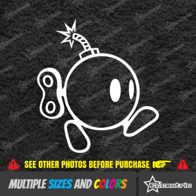 MARIO BROTHERS BOB-OMB Bomb Nintendo Game NES Decal Sticker Vinyl anime ...