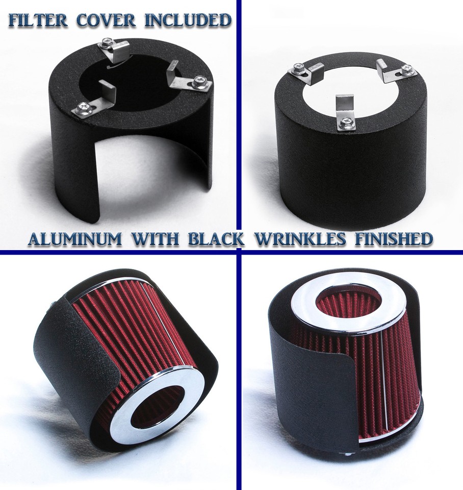 BLUE 98-04 CADILLAC SEVILLE SLS/STS 4.6L AIR INTAKE KIT + FILTER COVER ...
