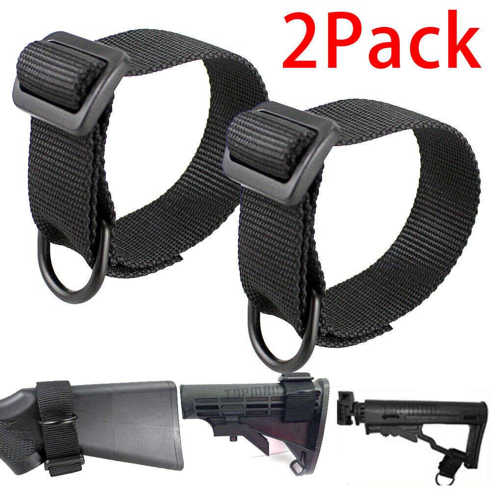 2Pcs Tactical Sling Adapter W/D Ring f/ Rifle Shotgun Attachment mount ...