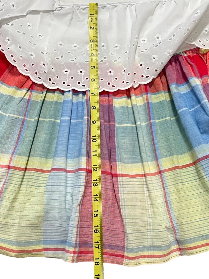 Ralph Lauren Spinnaker Madras Full/QUEEN Dust Ruffle Plaid BedSkirt ...