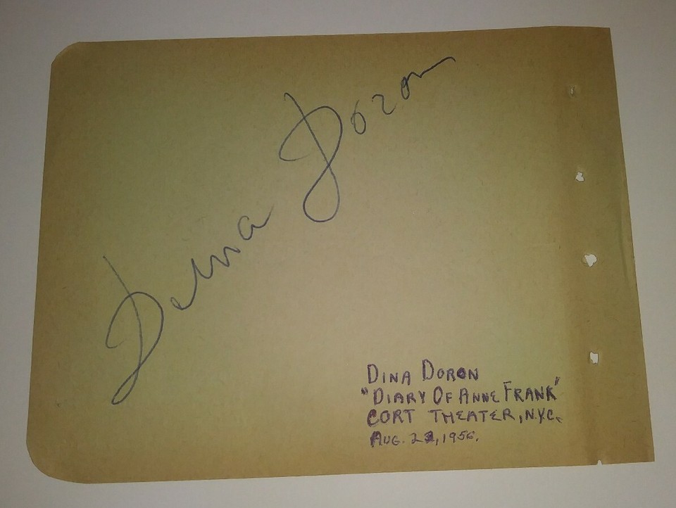 Clinton Sundberg I Love Lucy Director / Dina Doron Signed Album Page | eBay