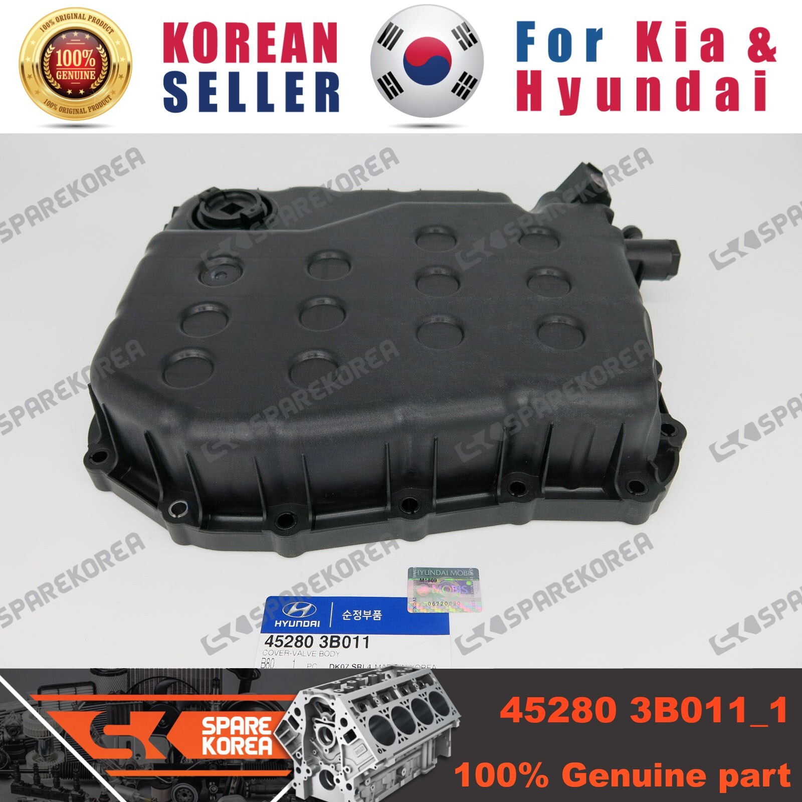 Genuine/OEM 452803B011 COVER-VALVE BODY for Hyundai New Santa Fe | eBay