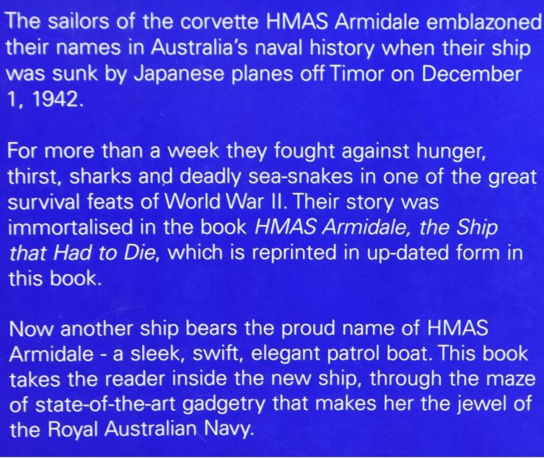 HMAS ARMIDALE...FRANK WALKER...VGC...LS1 Australian Navy | eBay