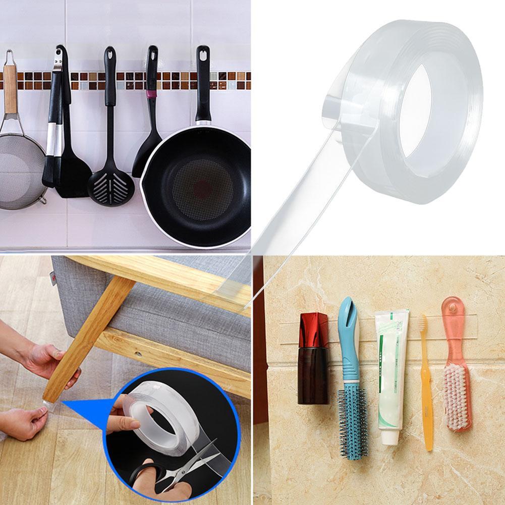 Multi-function Tape Double Side Adhesive Transparent Super Sticker (B ...