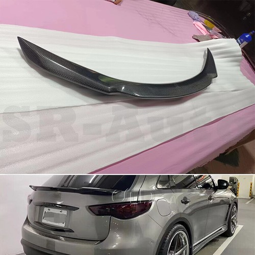 Real Carbon Fiber For Infiniti FX35 QX70 Rear Trunk Spoiler Splitter ...