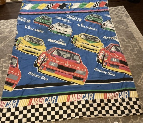 Vintage NASCAR Blanket, Kid’s Bedspread, Twin, Full, Talladega, Daytona ...