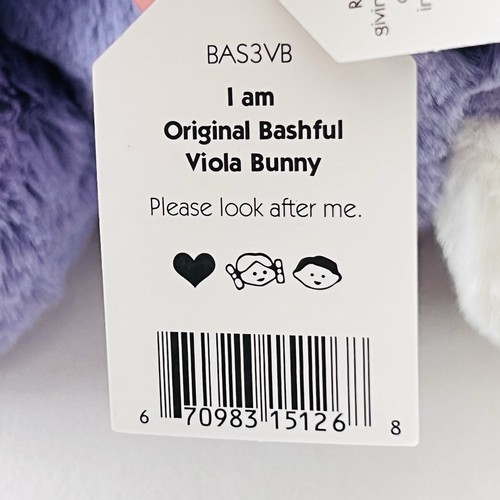 Jellycat BASHFUL VIOLA BUNNY MEDIUM 12" Plush Toy Stuffed Animal BAS3V8 BNWT New | eBay