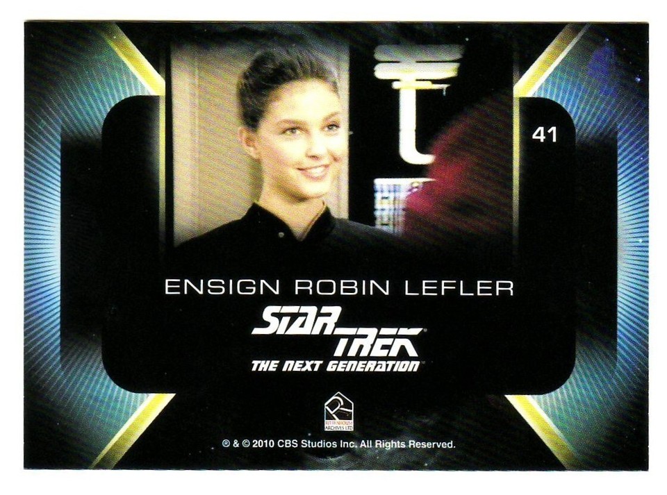 THE WOMEN OF STAR TREK 2010 BASE CARD 41 ENSIGN ROBIN LEFLER ASHLEY ...