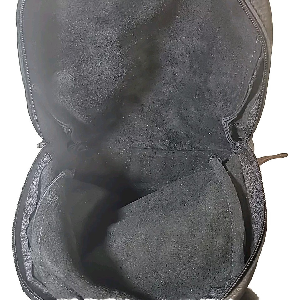 Bergamot + Amor The Spruce Pack Handmade Black Leather Backpack | eBay ...