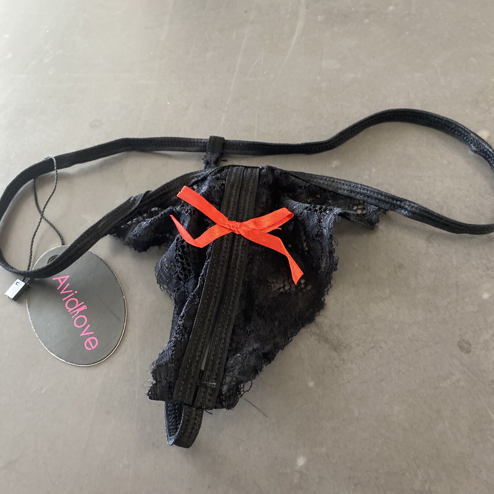 NEW TAGS AvidLove Black G String Lady’s Sz S Sexy Lace Front See ...