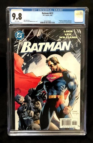 BATMAN 612 ( CGC 9.8 NM/M) HUSH STORY LINE - JIM LEE ART - JEPH LOEB ...