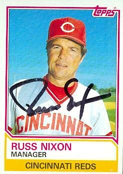 Russ Nixon autographed Baseball Card (Cincinnati Reds) 1983 Topps #756 ...