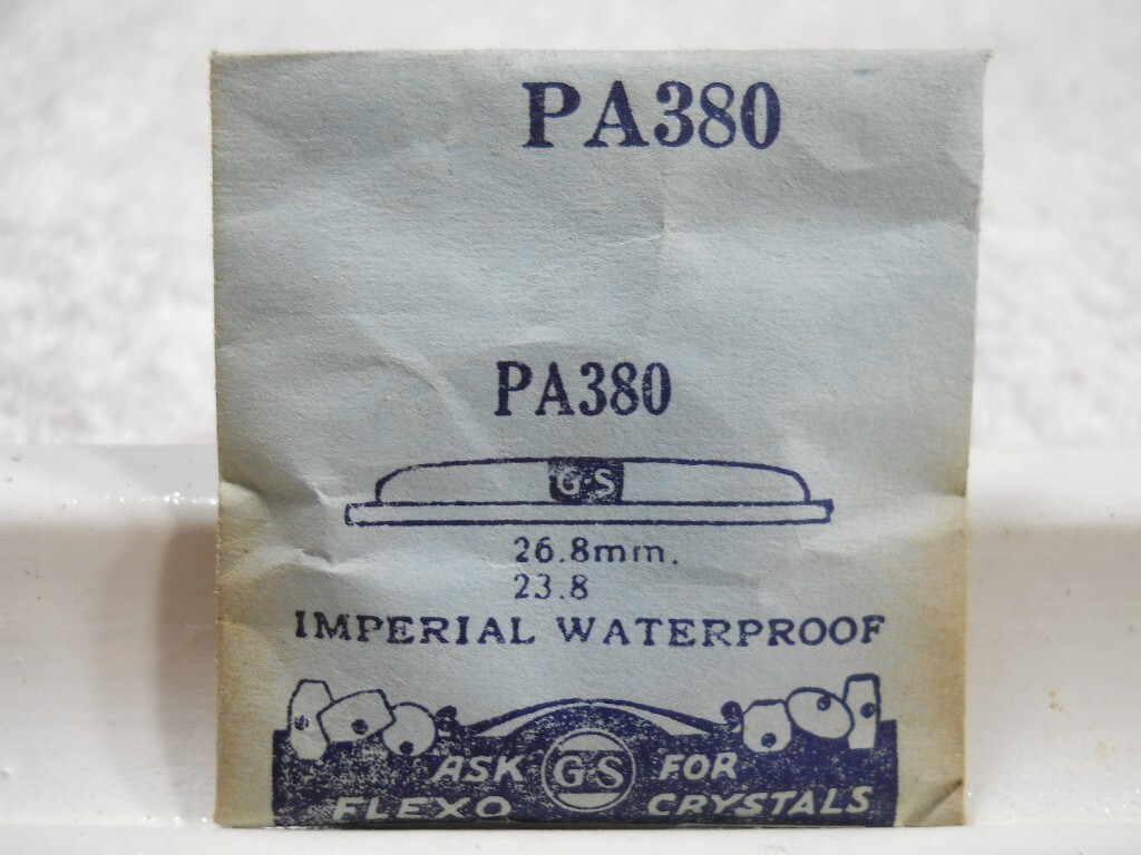 GS PA380 Watch Crystal Fit Imperial - 26.8 - 23.8 mm - Replacement ...