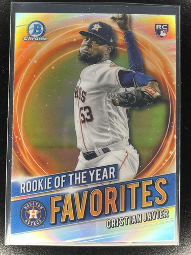 2021 Bowman #RRY-CJ Cristian Javier Rookie of the Year Favorites RC ...