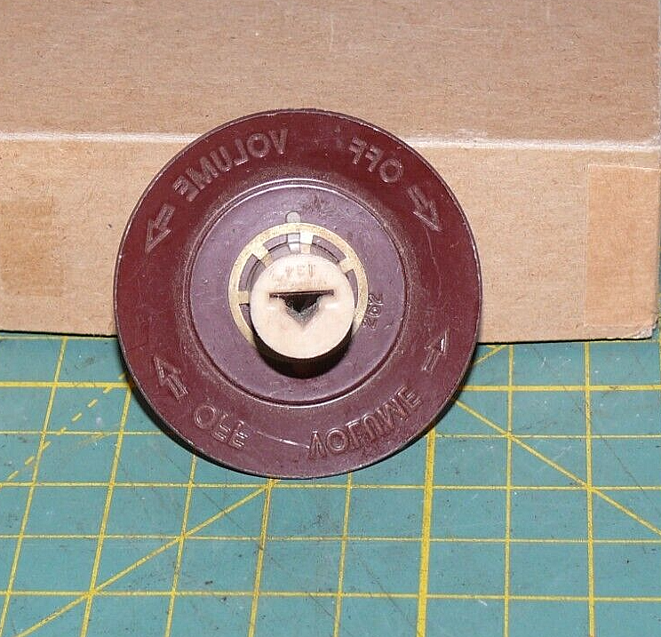 Vintage 1950's Brown & Tan Emerson On-Off Volume TV Knob | eBay