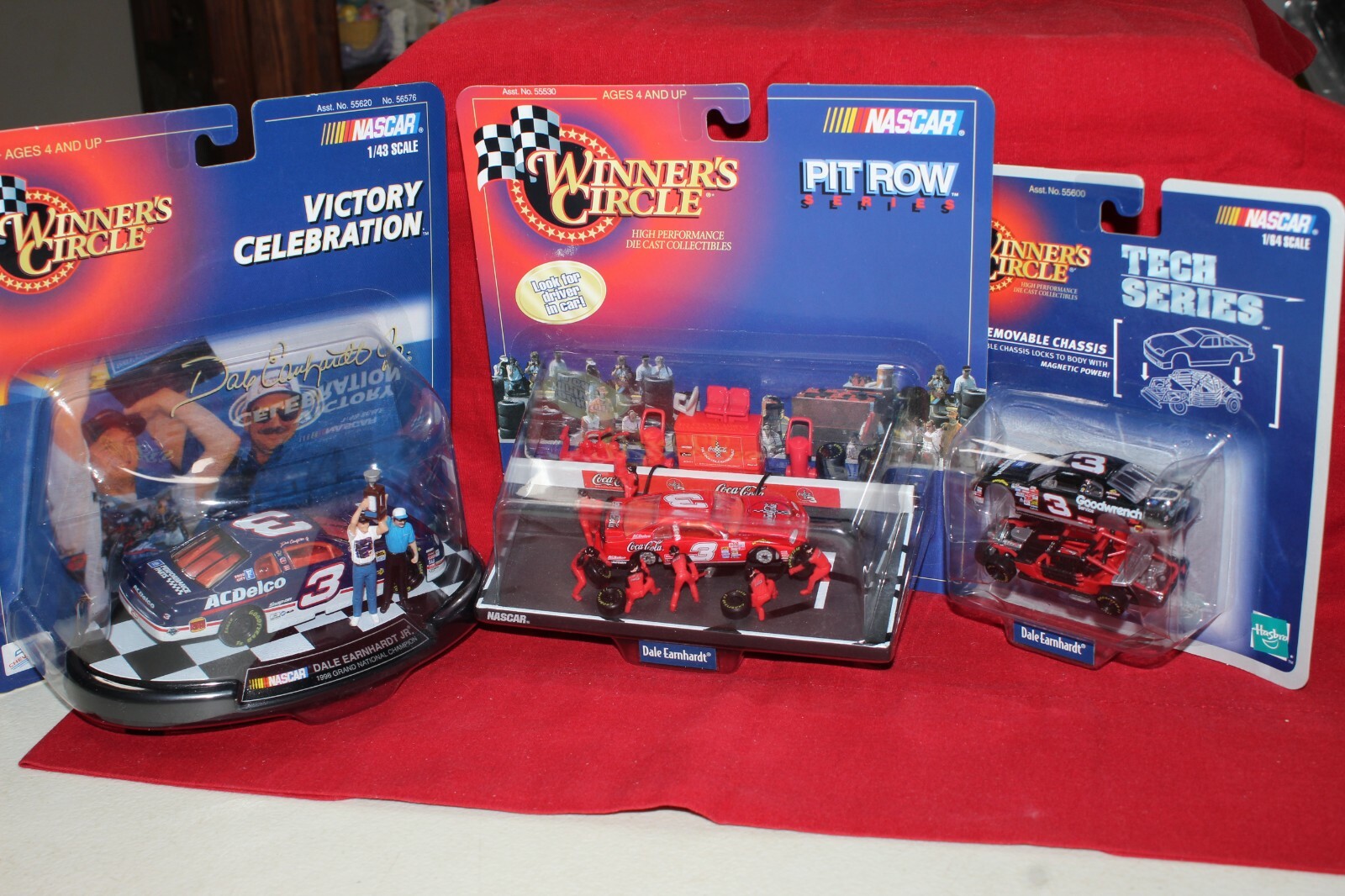 Dale Earnhardt Winner's Circle Hasbro Nascar Diecast Lot Pit Row ...