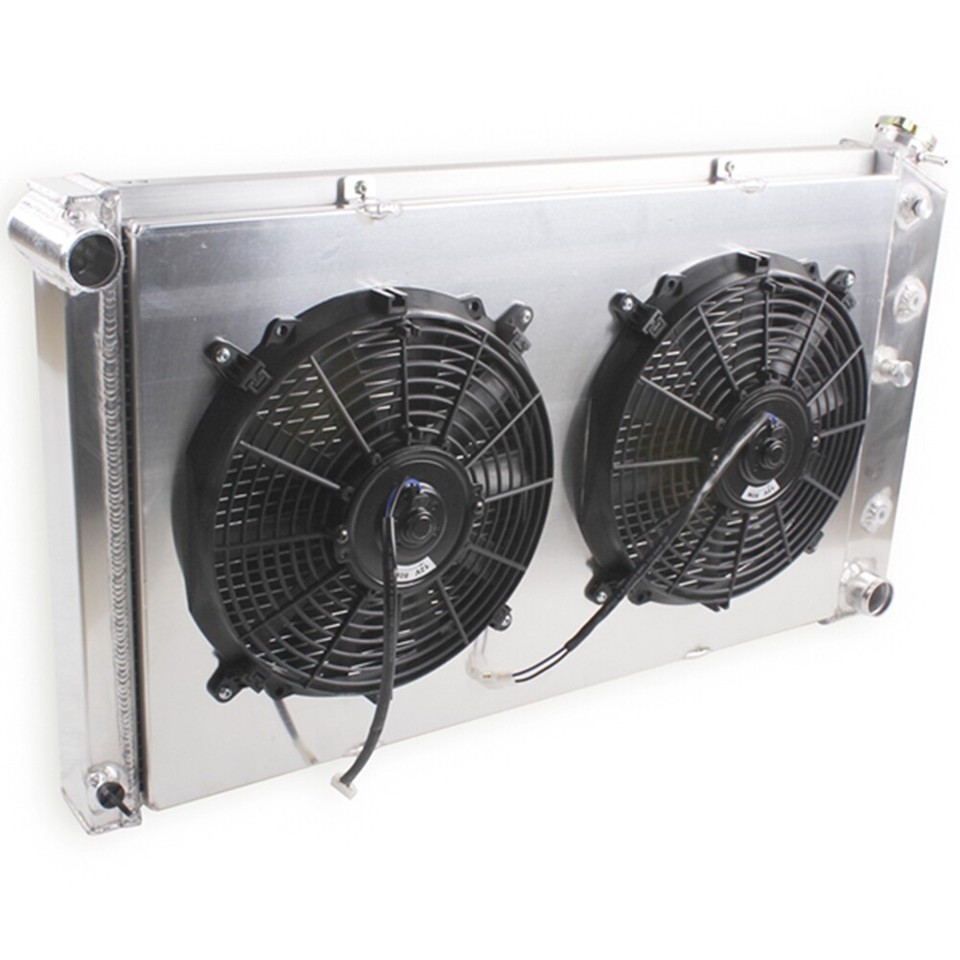 4 Row Radiator Shroud Fan for 1968-1972 Chevelle GTO Cutlass Lemans 7 ...
