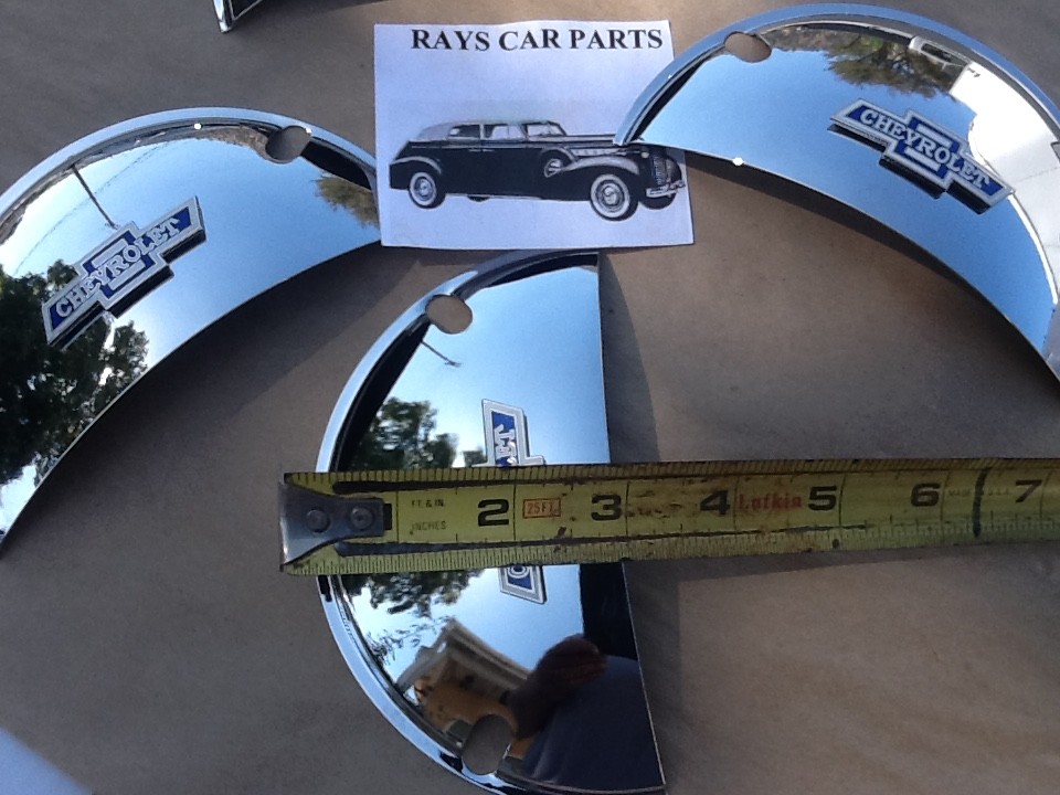 SET OF VINTAGE STYLE HALF MOON HEAD LIGHT COVERS BOW TIE ON THEM | Vintage