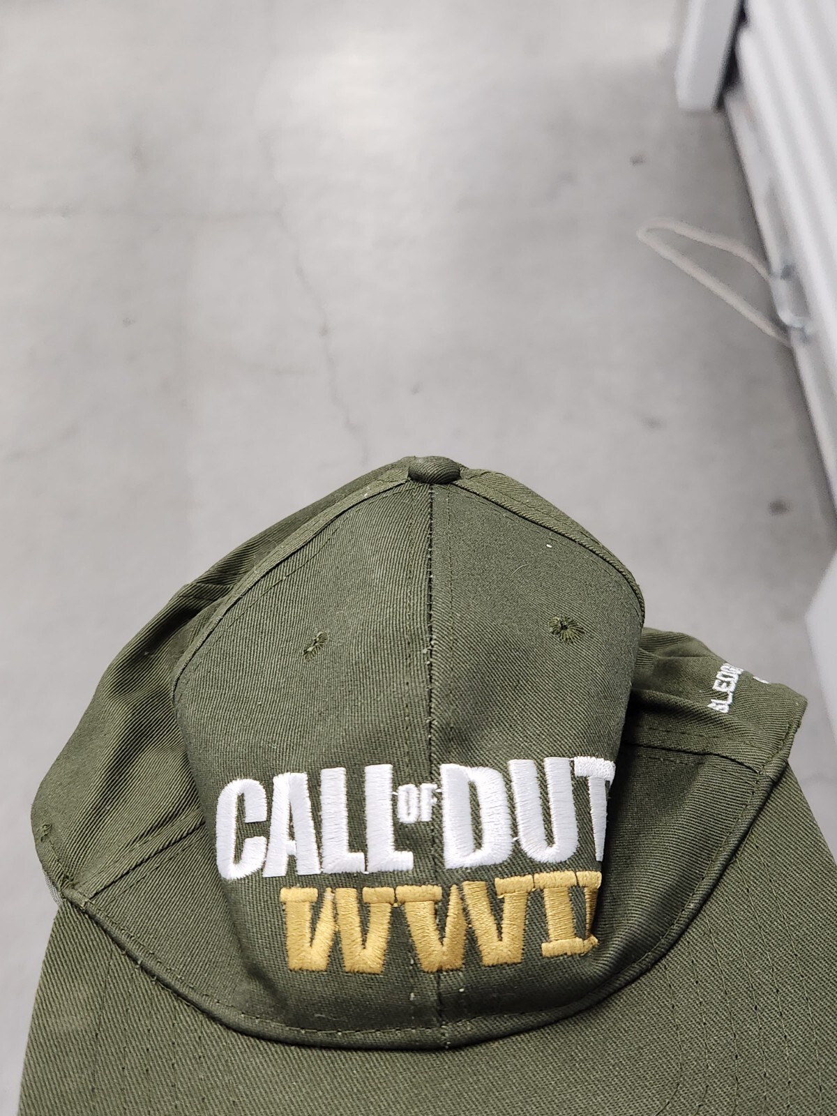 CALL OF DUTY WORLD WAR 2 SnapBack Hat COD Video Game Promo Olive Green ...