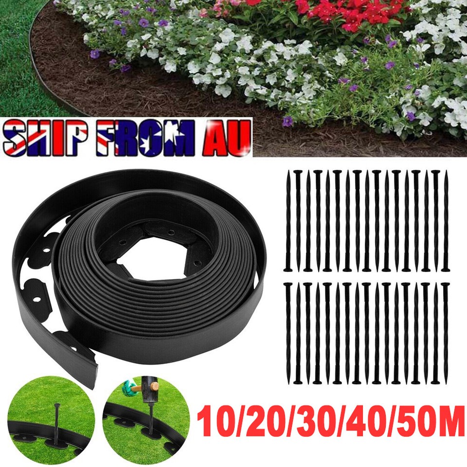 10M-50M Fence Landscape Garden Lawn Edging Border Flexible Plant Grass ...