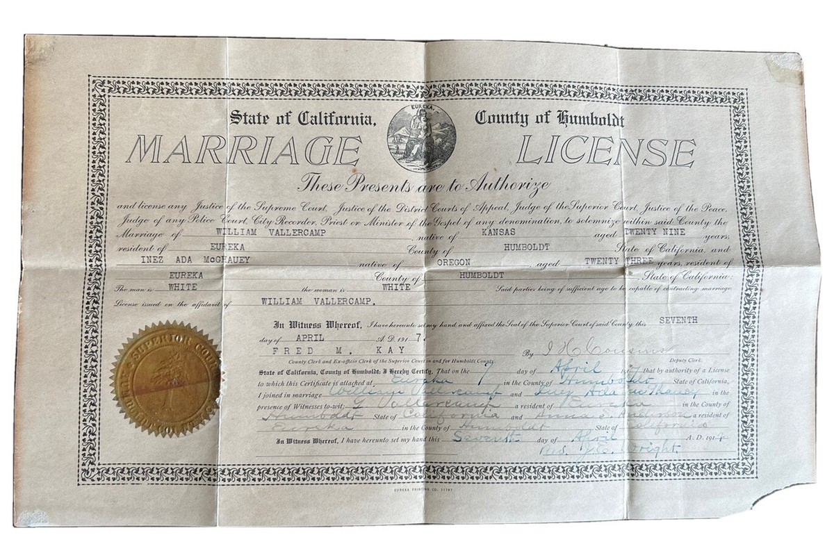 Getting Marriage License In California Copies Of Birth, Death
