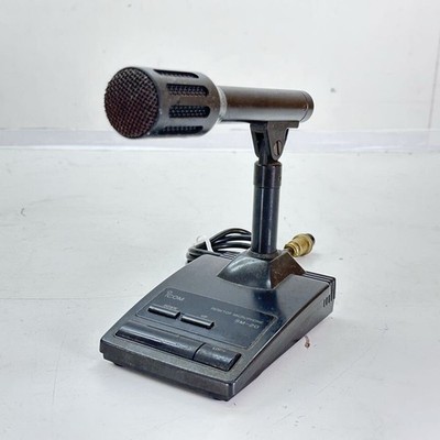 Icom SM-20 Desktop Microphone Tested Working Condenser Mic for HF ...