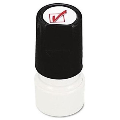 Universal Office Products 10075 Round Message Stamp, Check Mark, | eBay