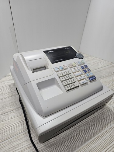 CASIO PCR-262 ELECTRONIC CASH REGISTER WITH DRAWER WHITE AND KEY ...