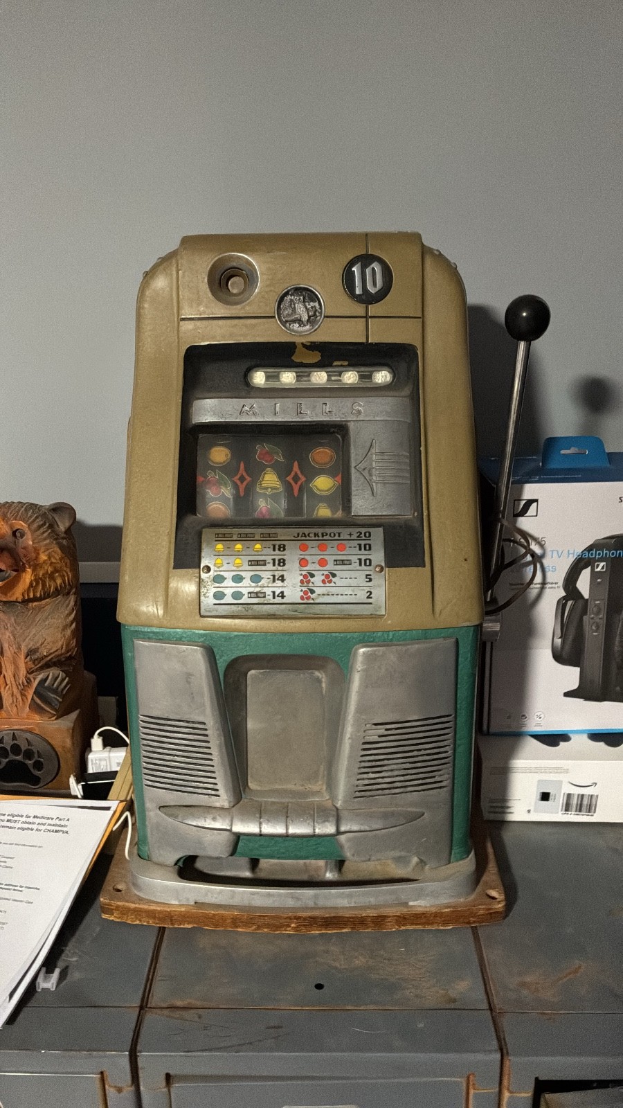 mills slot antique 10 cent slot machine original condition | eBay