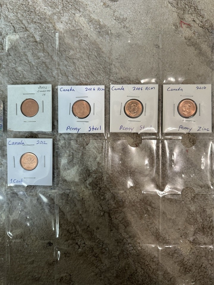 Canadian Small One Cent Coin Collection. 145 Pennies From 1922-2012 All ...