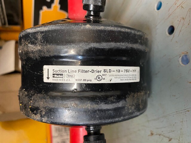 Suction Line Filter-Drier pt# SLD-13-7SV-HH Conn. Size: 7/8" ODF; Cubic ...