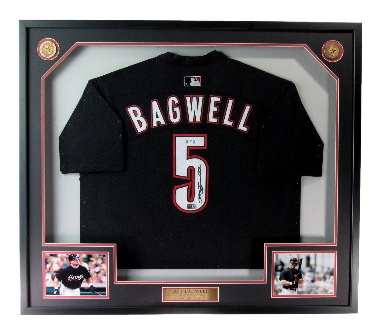 Jeff Bagwell HOF Autographed Baseball Jersey Astros Framed PSA/DNA ...