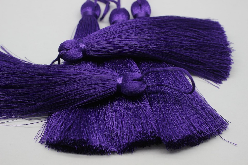 10 pcs HQ Extra Large Silky Tassel, 100% Turkish Product 110 mm Large ...
