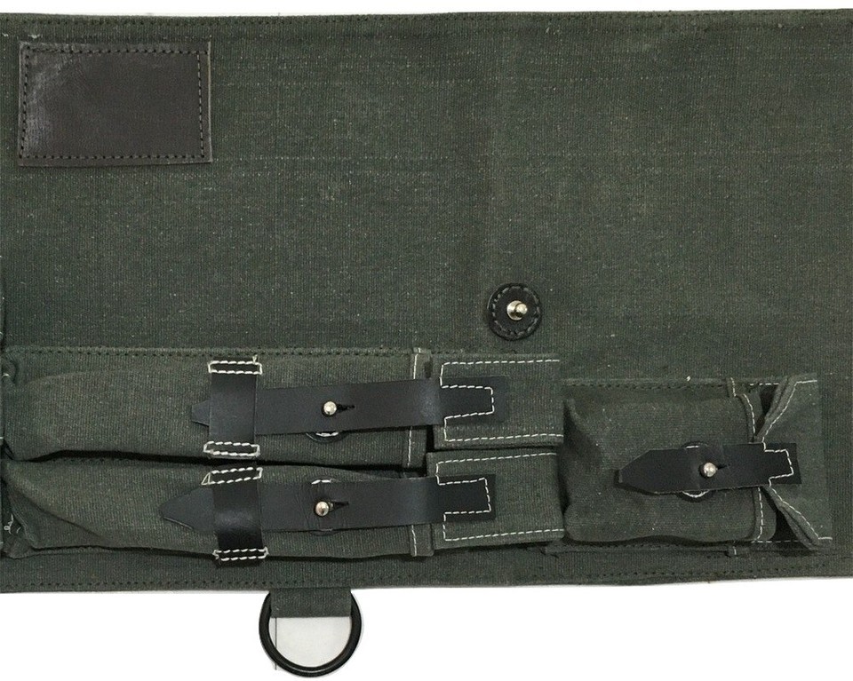 WW2 German MP SMG Carry Case - Repro Soldier Army Webbing Carrier Bag ...