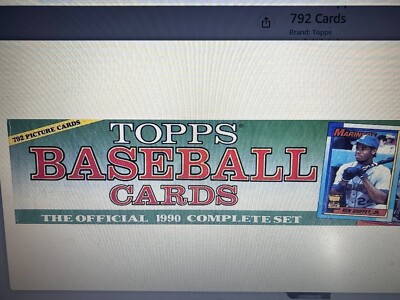 1990 Topps Baseball factory complete Set 1-792 | eBay