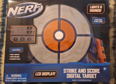 New NERF Strike and Score Digital LCD Light-Up Target Practice 3 GAME MODES | eBay