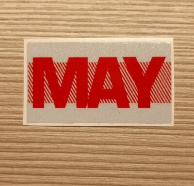 May California license plates month sticker tags. RED. YOM DMV | eBay