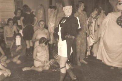 Vintage Halloween Strange Party Photo 4760 Oddleys Strange & Bizarre | eBay