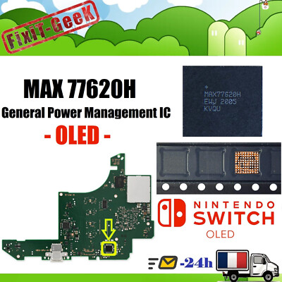 MAX77620H EWJ- PMIC - Nintendo Switch OLED - Original! - HAUTE QUALITE! StockFR | eBay